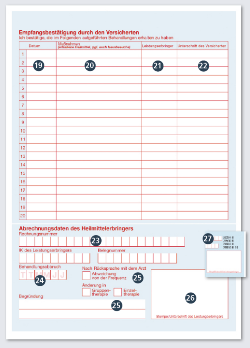 Heilmittelverordnungen Muster 13 - richtig abrechnen | azh